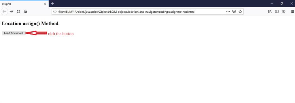 Bom Location Object In Javascript